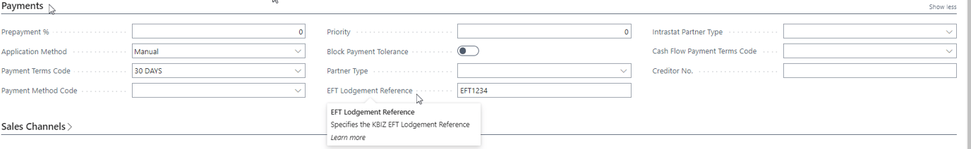 Set up your vendor for EFT payments