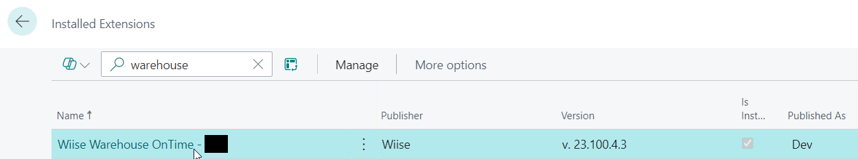 Set up Wiise Warehouse OnTime for Advanced Warehousing