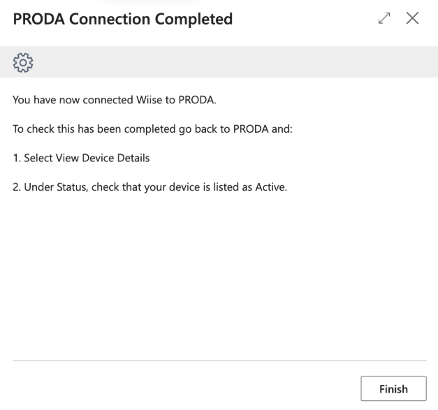 Set up NDIS PRODA Connection